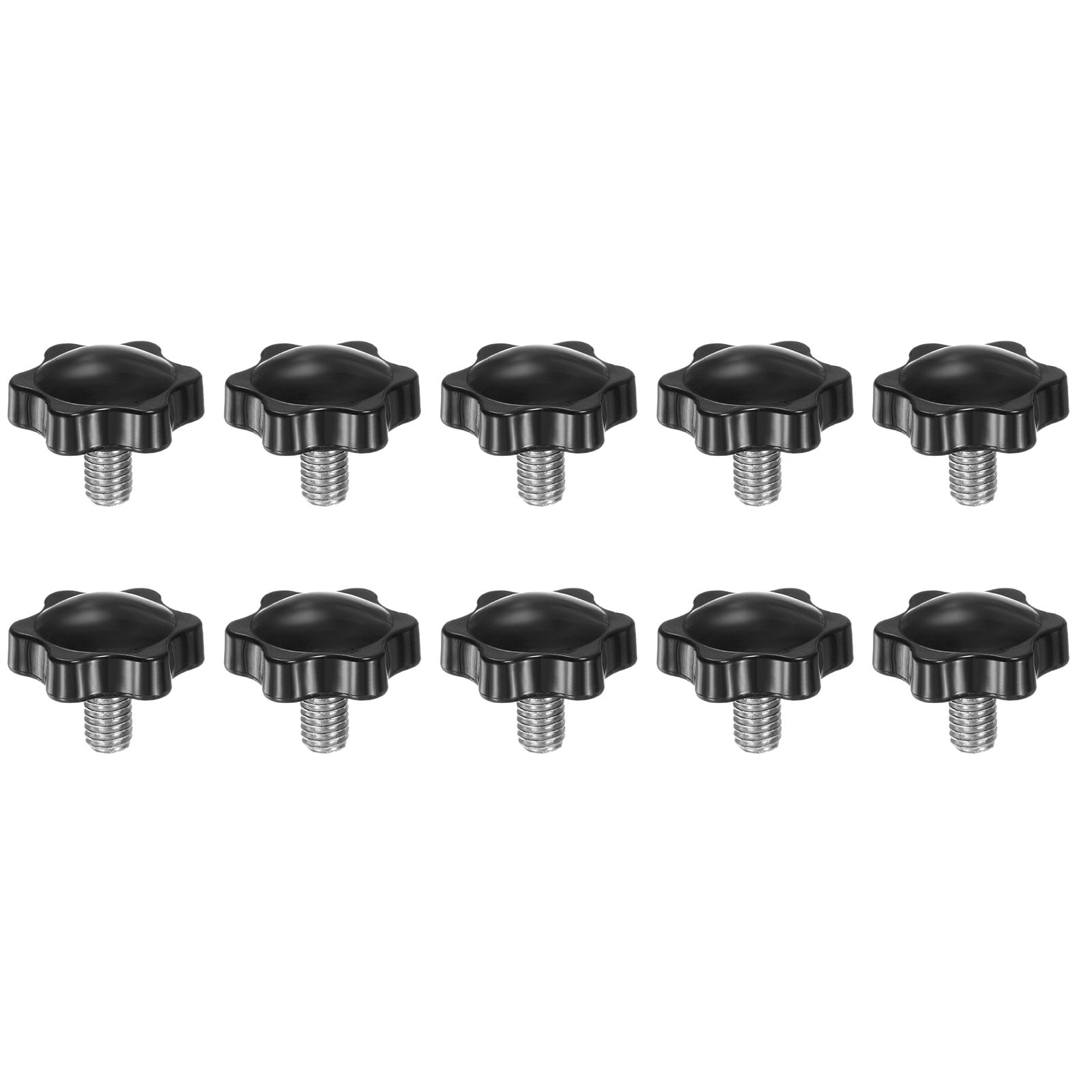 Uxcell 10 Pieces Star Knobs M8 x 12mm 304 Stainless Steel Threaded Stud ...
