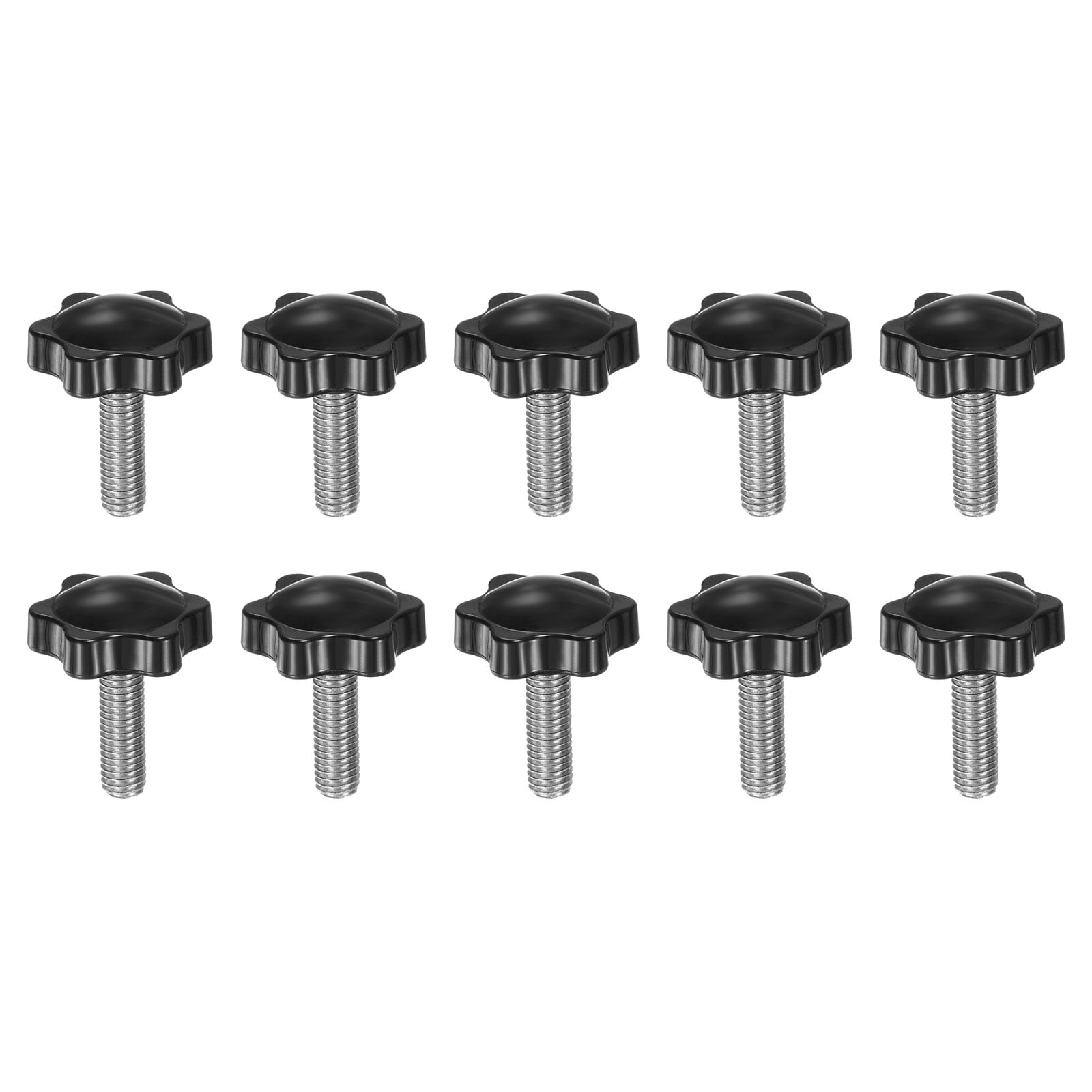 Uxcell 10 Pieces Star Knobs M8 x 30mm 304 Stainless Steel Threaded Stud ...