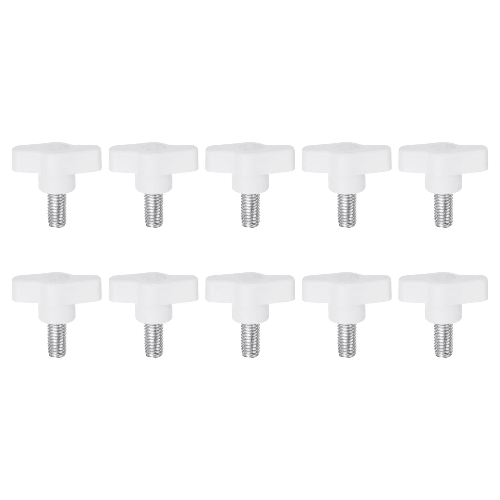 Uxcell 10 Pieces Wing Knobs M8 x 16mm Tee Stud Knob Thumb Screw Hand ...