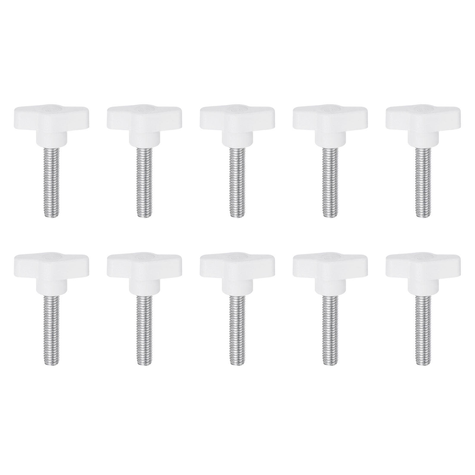 Uxcell 10 Pieces Wing Knobs M8 x 35mm Tee Stud Knob Thumb Screw Hand ...