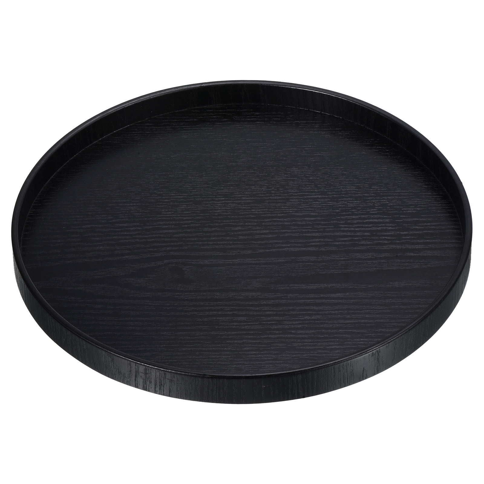 Uxcell 10" Circular Wood Serving Tray, Decorative Food Platter, Home ...