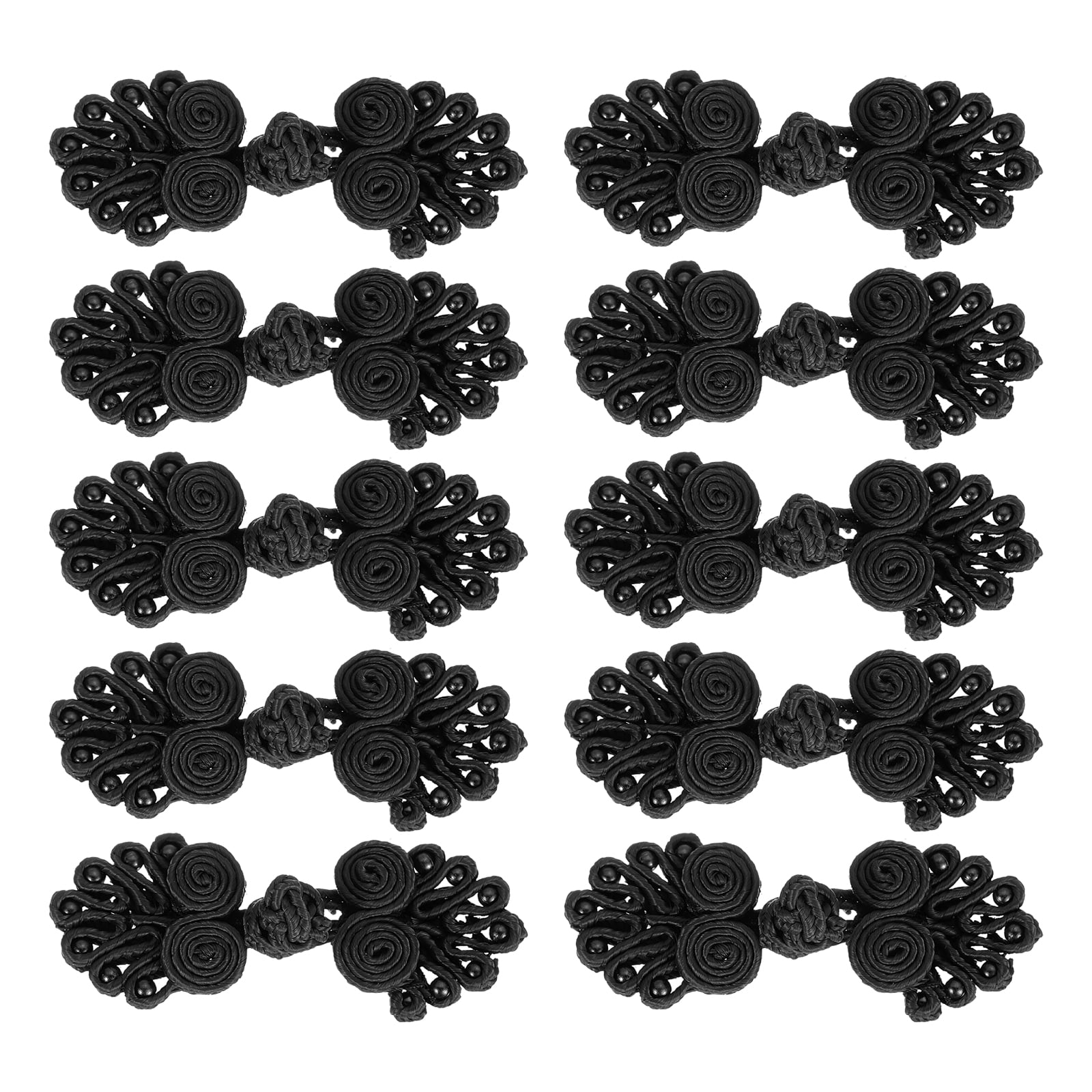 Uxcell 10 Set Chinese Closure Buttons Chinese Knots Frog Buttons ...