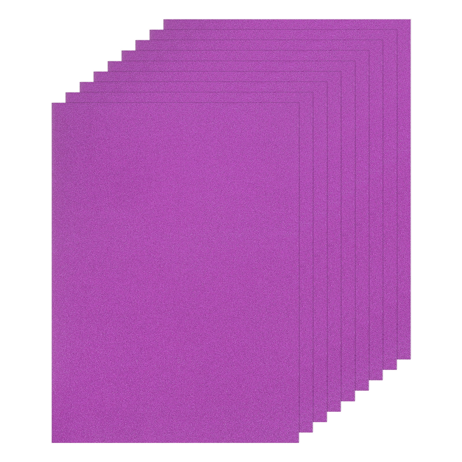 Uxcell 10 Sheet A4 Glitter Purple Card Stock, 8"x11", Shimmer Paper ...
