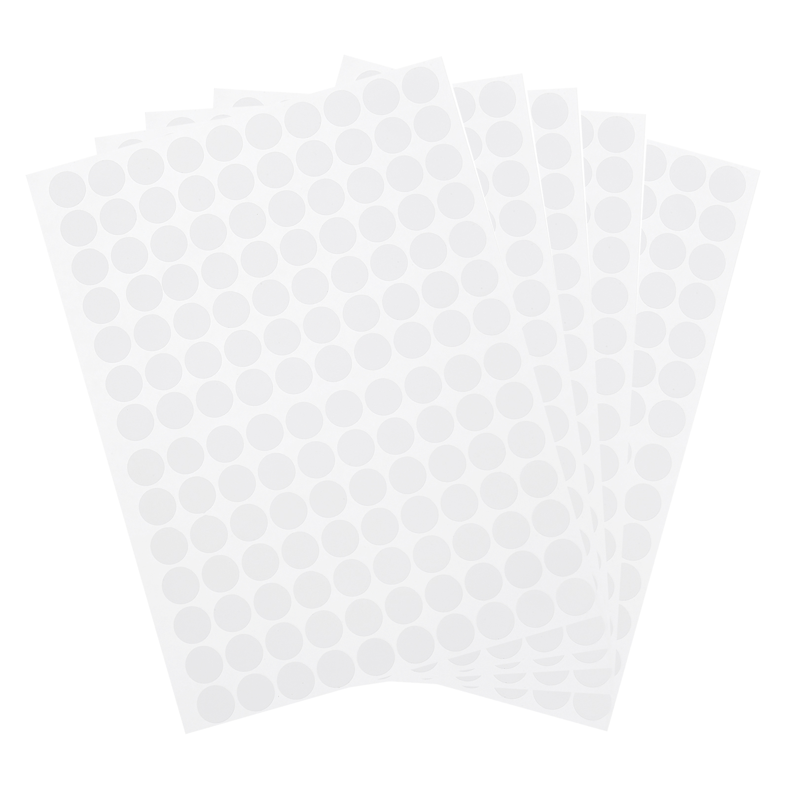 Uxcell 10 Sheets/1400Pcs Screw Hole Stickers, 12mm White Self-Adhesive ...