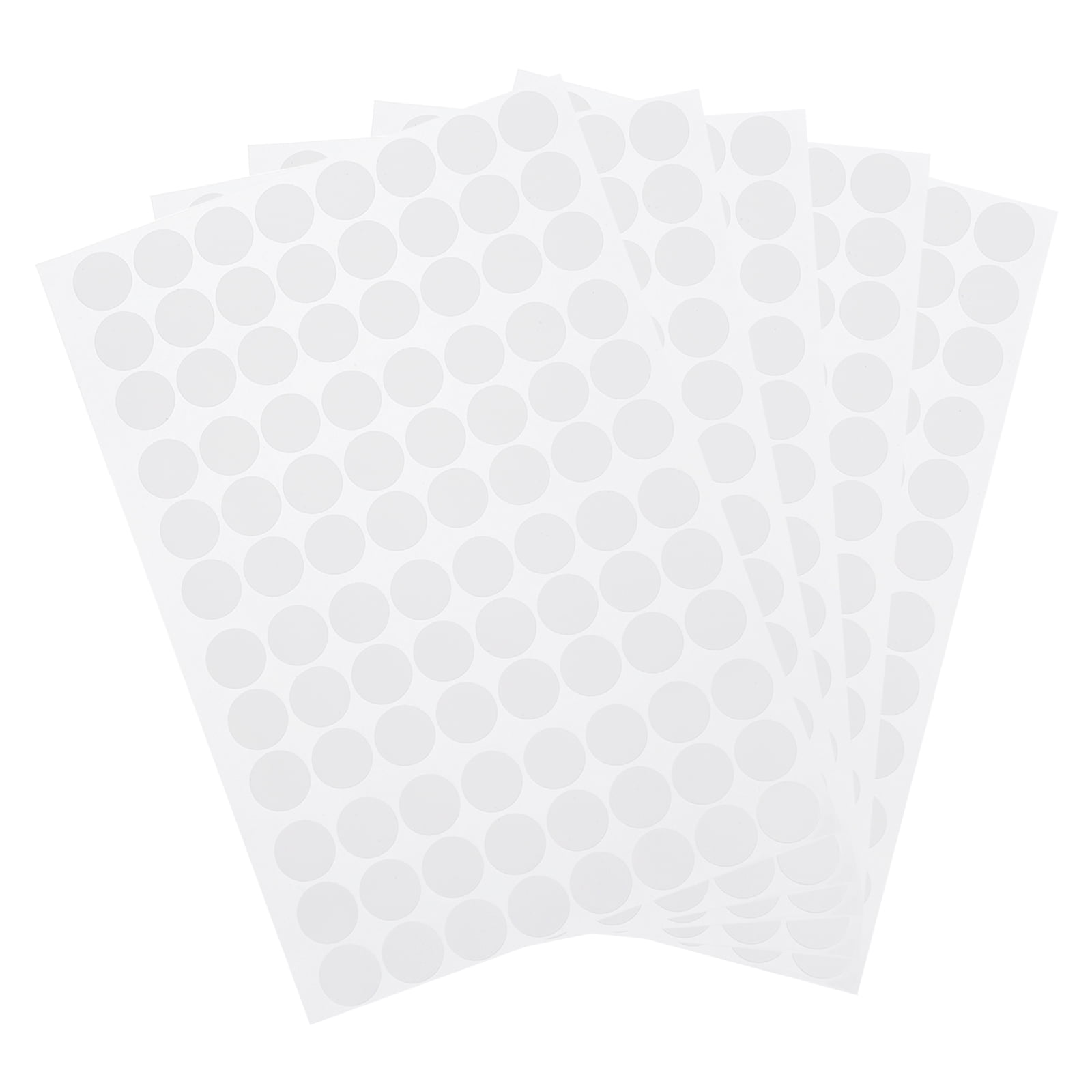 Uxcell 10 Sheets/960Pcs Screw Hole Stickers, 15mm White Self-Adhesive ...