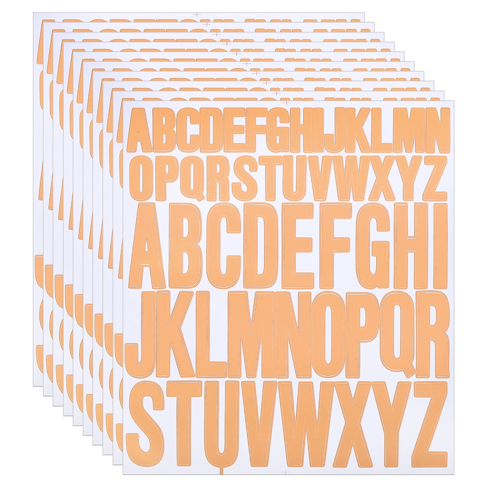 Uxcell 10 Sheets Letter Stickers, Self-Adhesive Alphabet Stickers for ...