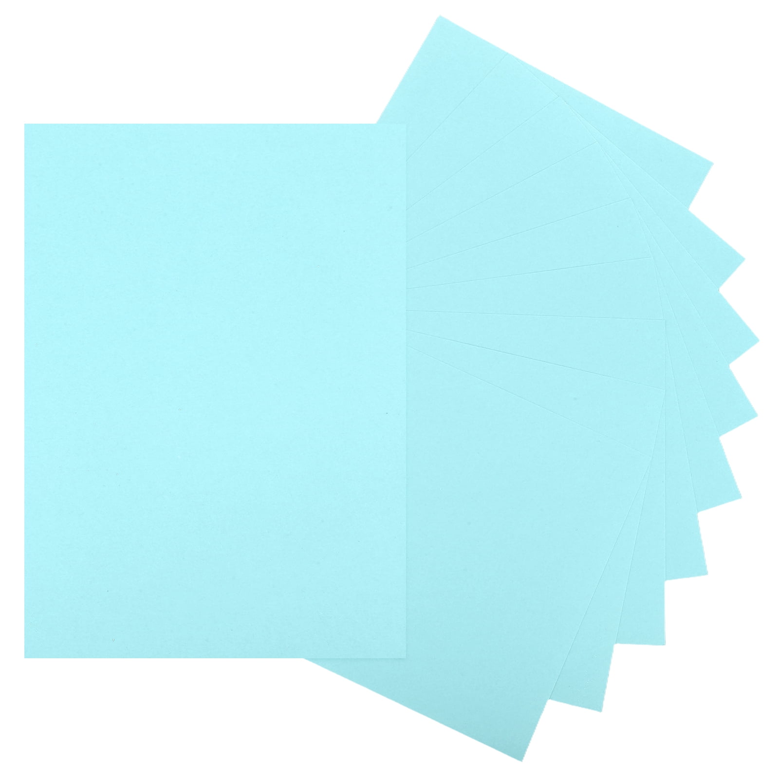 Uxcell 10 Sheets Light Blue Cardstock Printer Paper 8.5" x 11" A4 Thick ...