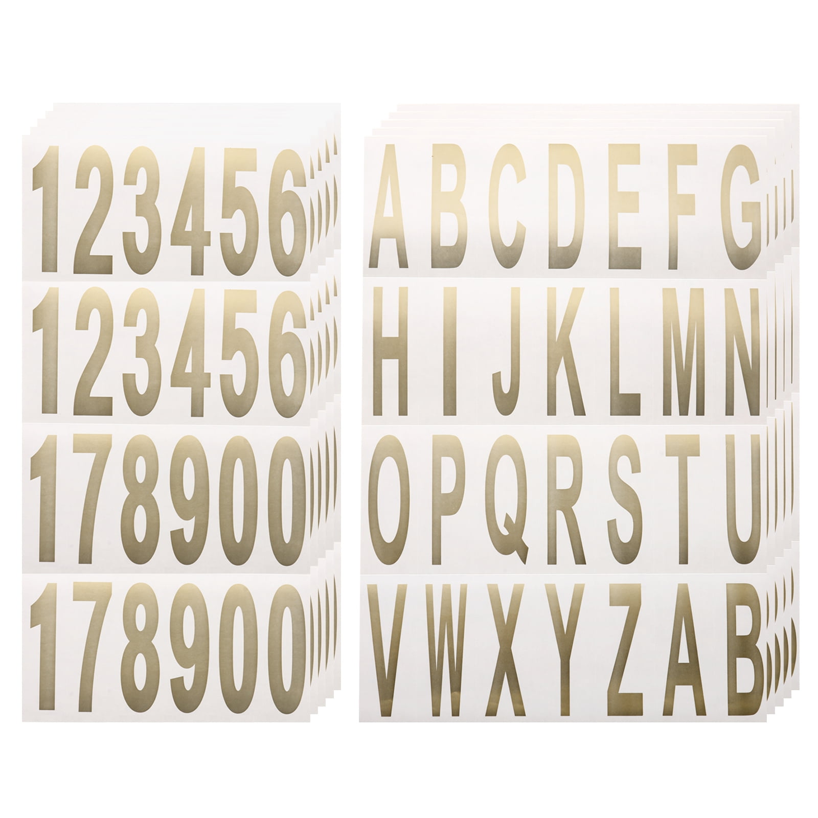 Uxcell 10 Sheets Mailbox Numbers and Letters for Indoor and Outdoor ...