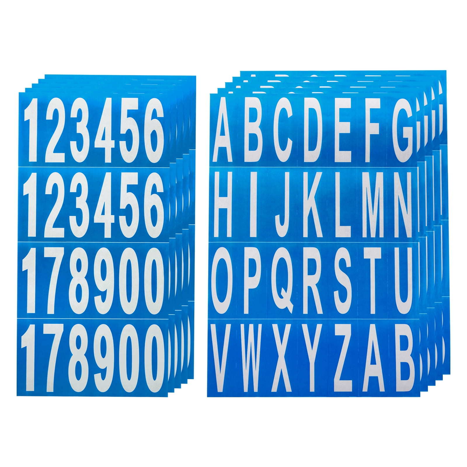 Uxcell 10 Sheets Mailbox Numbers and Letters for Indoor and Outdoor ...
