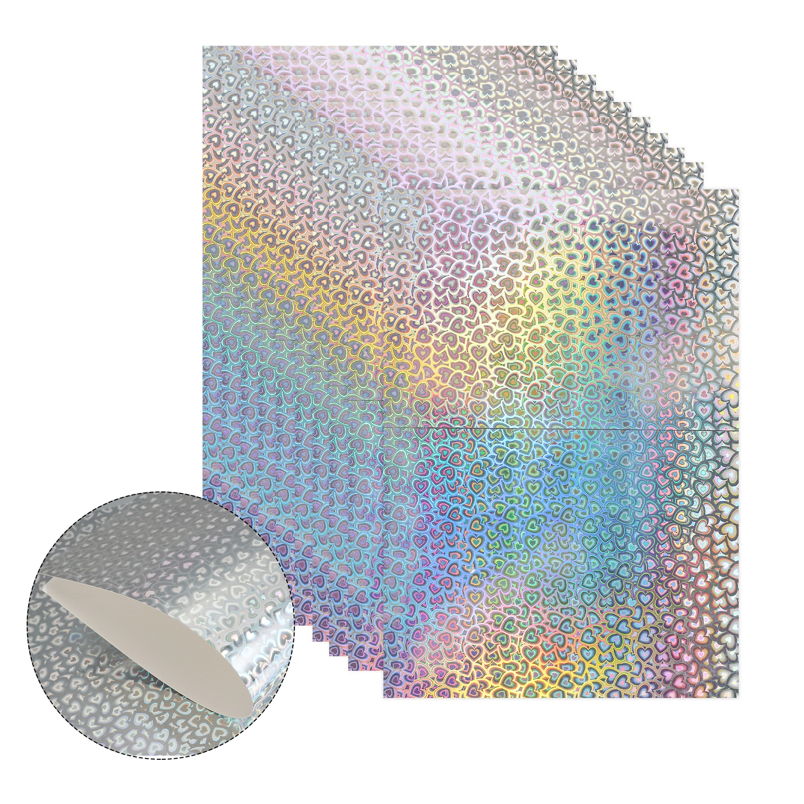 Uxcell 10 Sheets Metallic Foil Paper, A4 Thick 250gsm Cardstock Foil 8. ...
