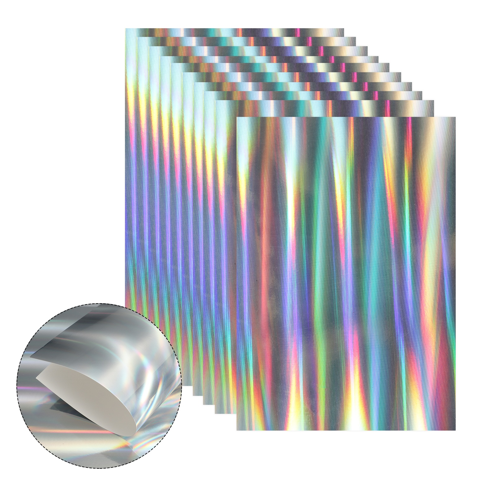 Uxcell 10 Sheets Metallic Foil Paper, A4 Thick 250gsm Cardstock Foil 8. ...