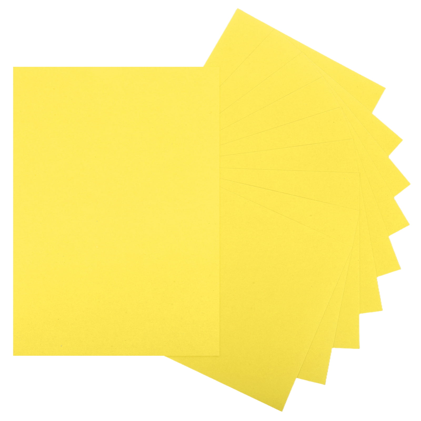Uxcell 10 Sheets Yellow Cardstock Printer Paper 8.5" x 11" A4 Thick ...