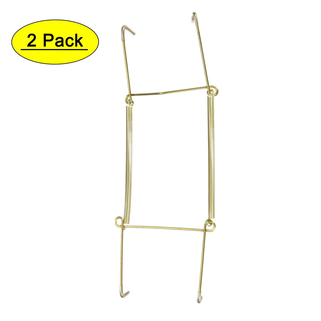 Uxcell 10" U Type Plate Hanger Stainless Steel Iron Zinc Plated 2 Pack ...