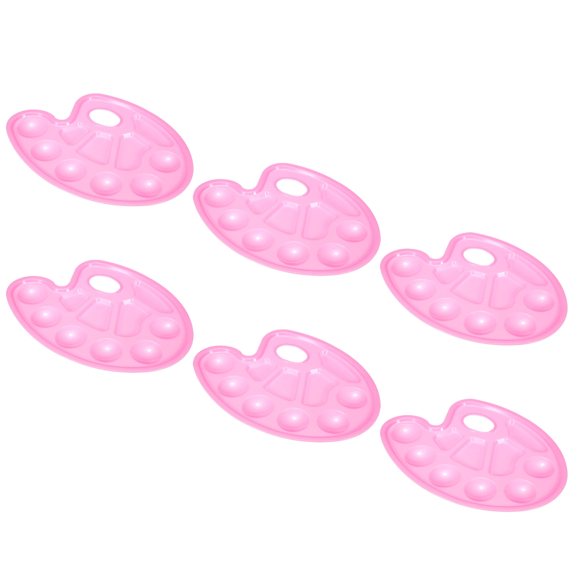 Uxcell 10 Wells Paint Tray Palette Painting Pallet Holder Oval with ...