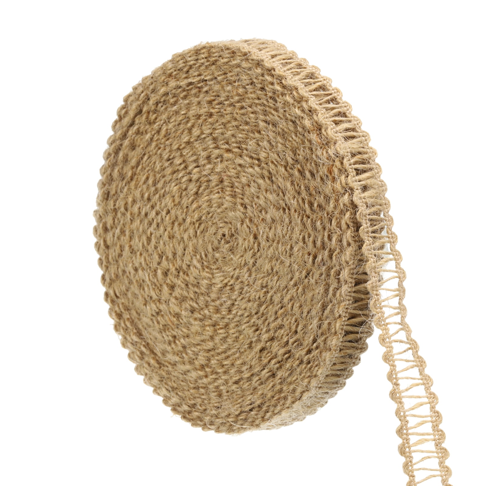 Uxcell 10 Yards 0.6 inch Burlap Ribbon Jute Burlap Lace Craft Ribbon ...