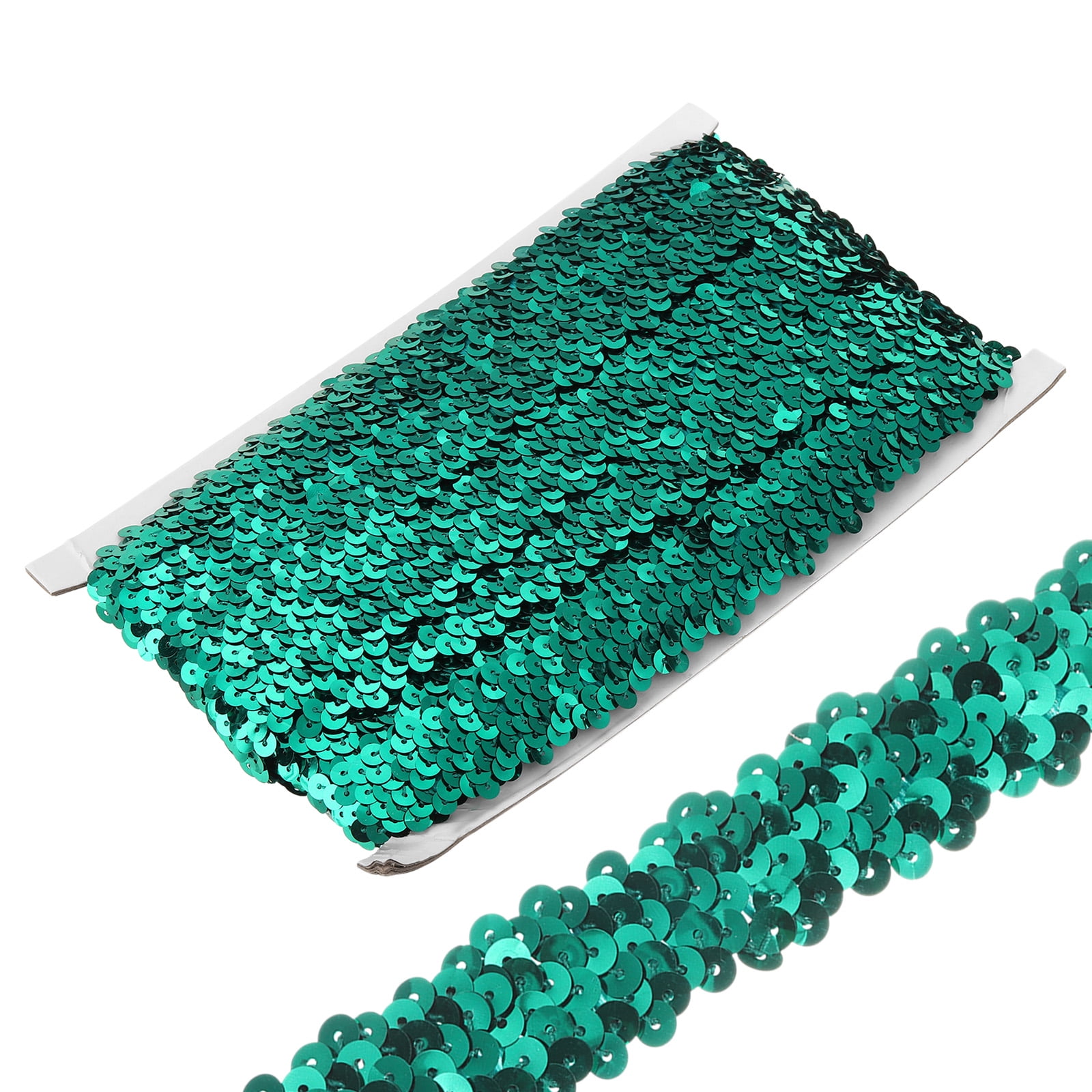 Uxcell 10 Yards 1.2 Inch Elastic Sequins Trim Flat Stretch Sequin ...