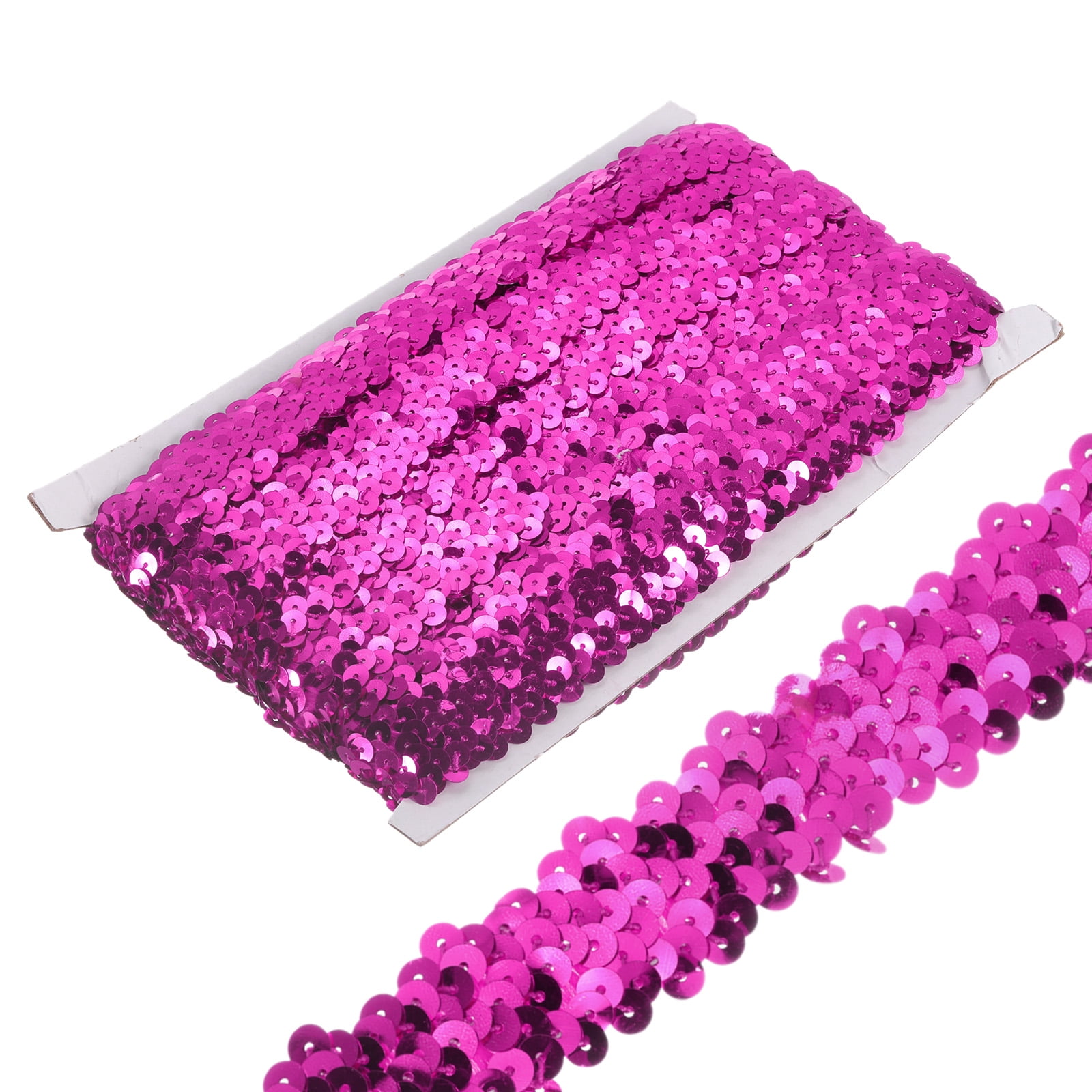 Uxcell 10 Yards 1.2 Inch Elastic Sequins Trim Flat Stretch Sequin ...