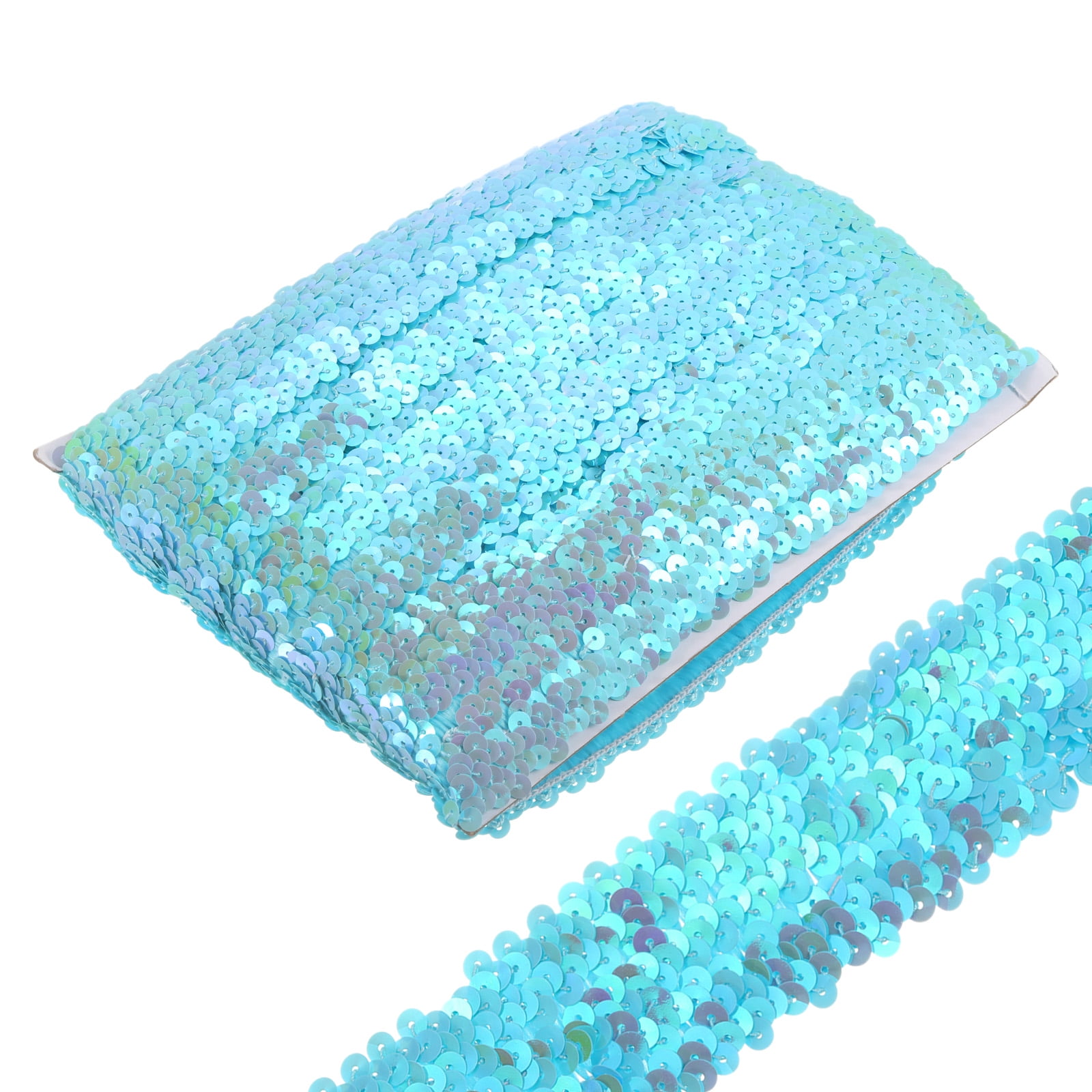 Uxcell 10 Yards 1.8 Inch Elastic Sequins Trim Flat Stretch Sequin ...