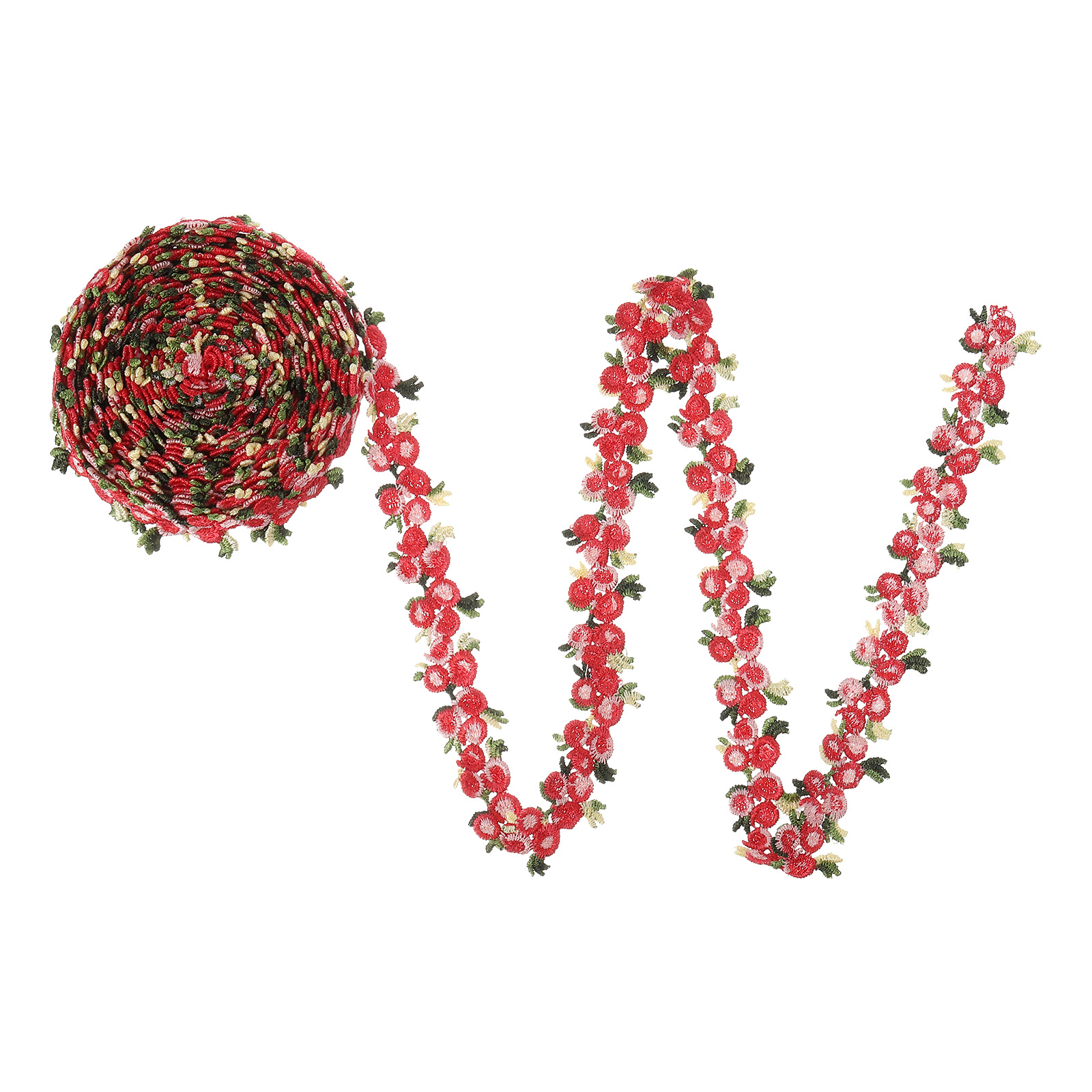 Uxcell 10 Yards Flower Trim Ribbon, Floral Lace Ribbon Decorating ...