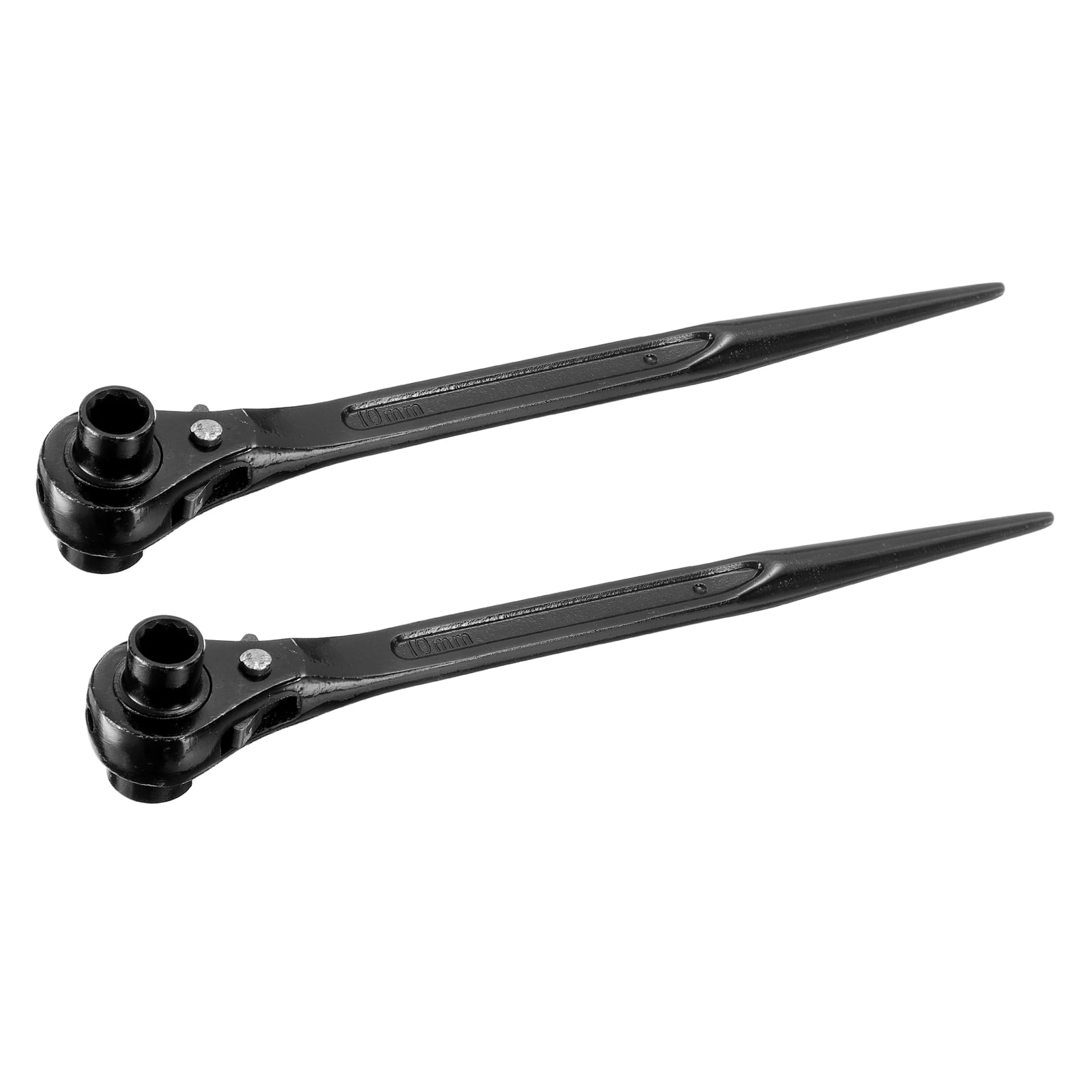 Uxcell 10 x 12mm Hexagon Scaffold Podger Ratchet Spanner Ratcheting ...