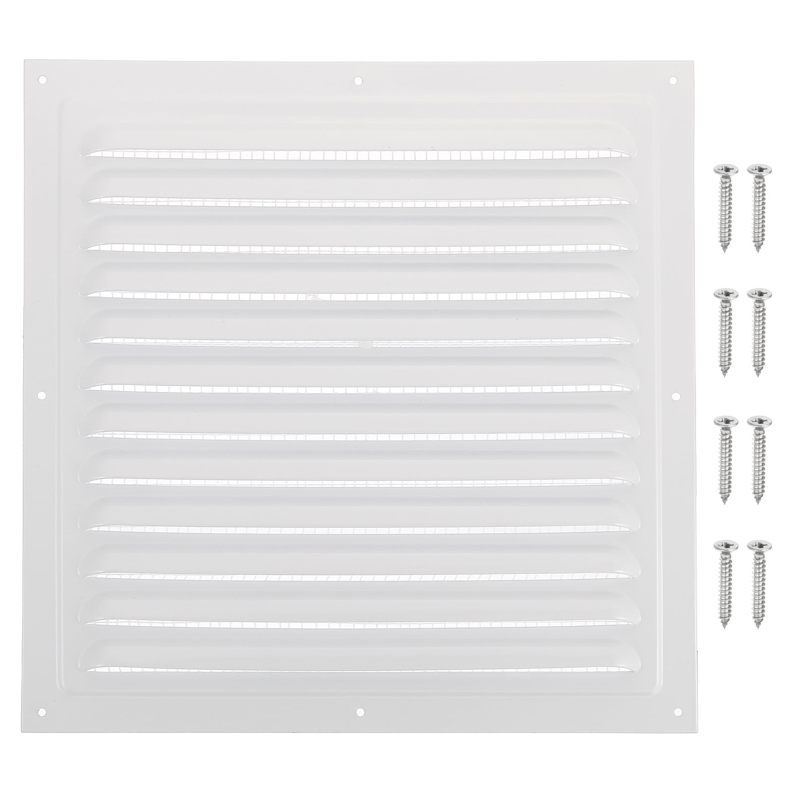 Uxcell 10"x10" Aluminum Gable Vent, Exterior Wall Outlet Vent Cover ...