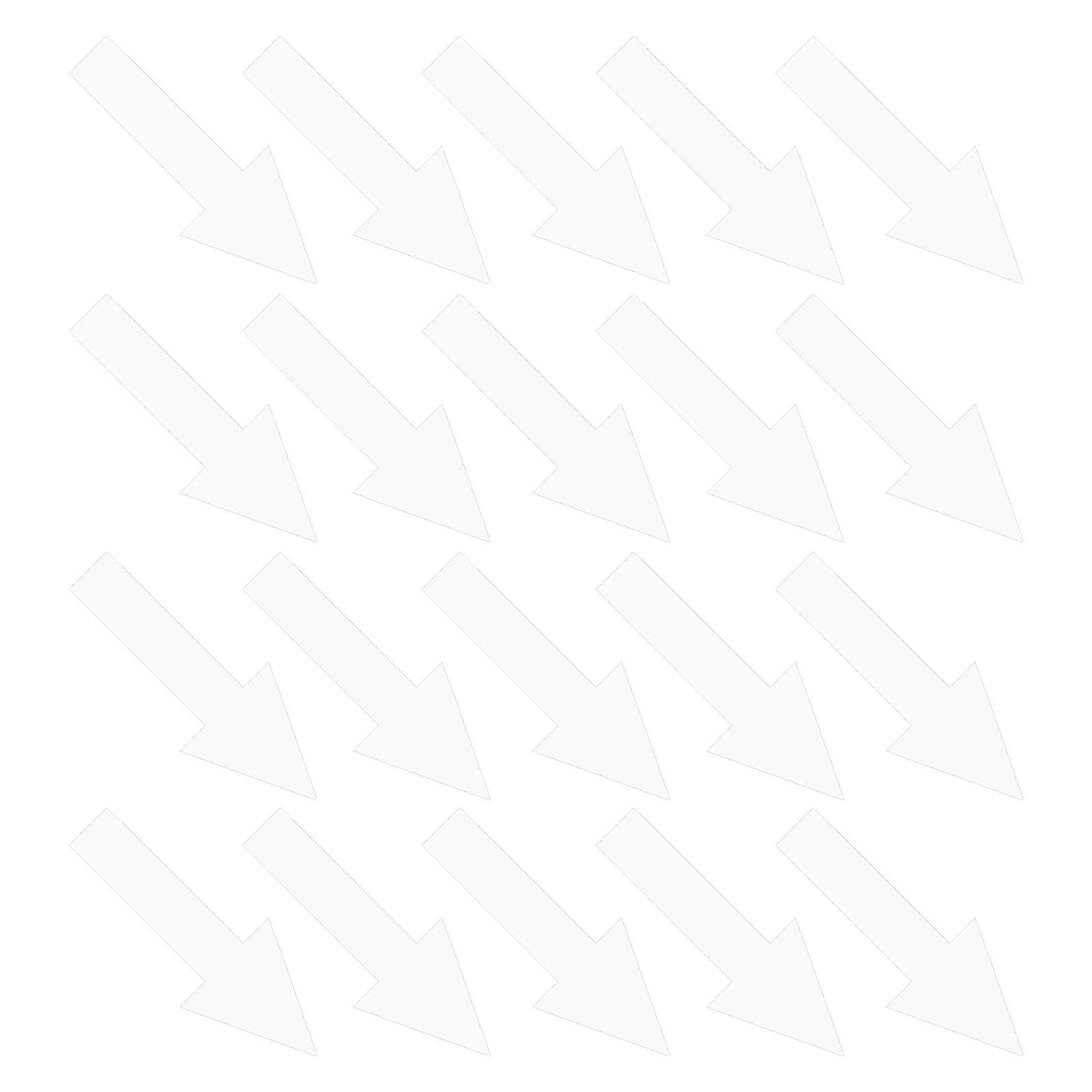 Uxcell 10"x4" Arrow Sticker, 24Pcs Self Adhesive Arrow Sign Floor ...