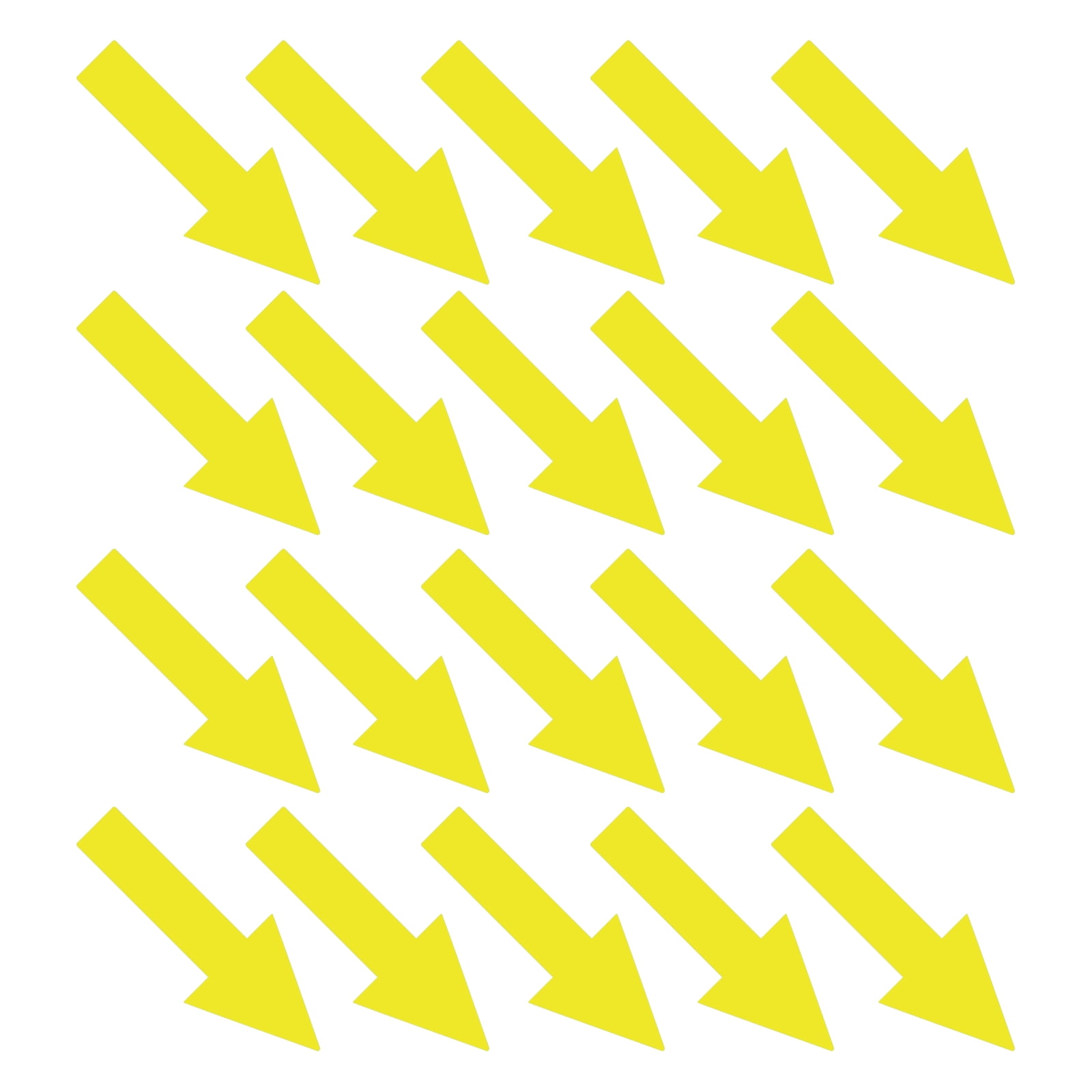 Uxcell 10"x4" Arrow Sticker, 24Pcs Self Adhesive Arrow Sign Floor ...