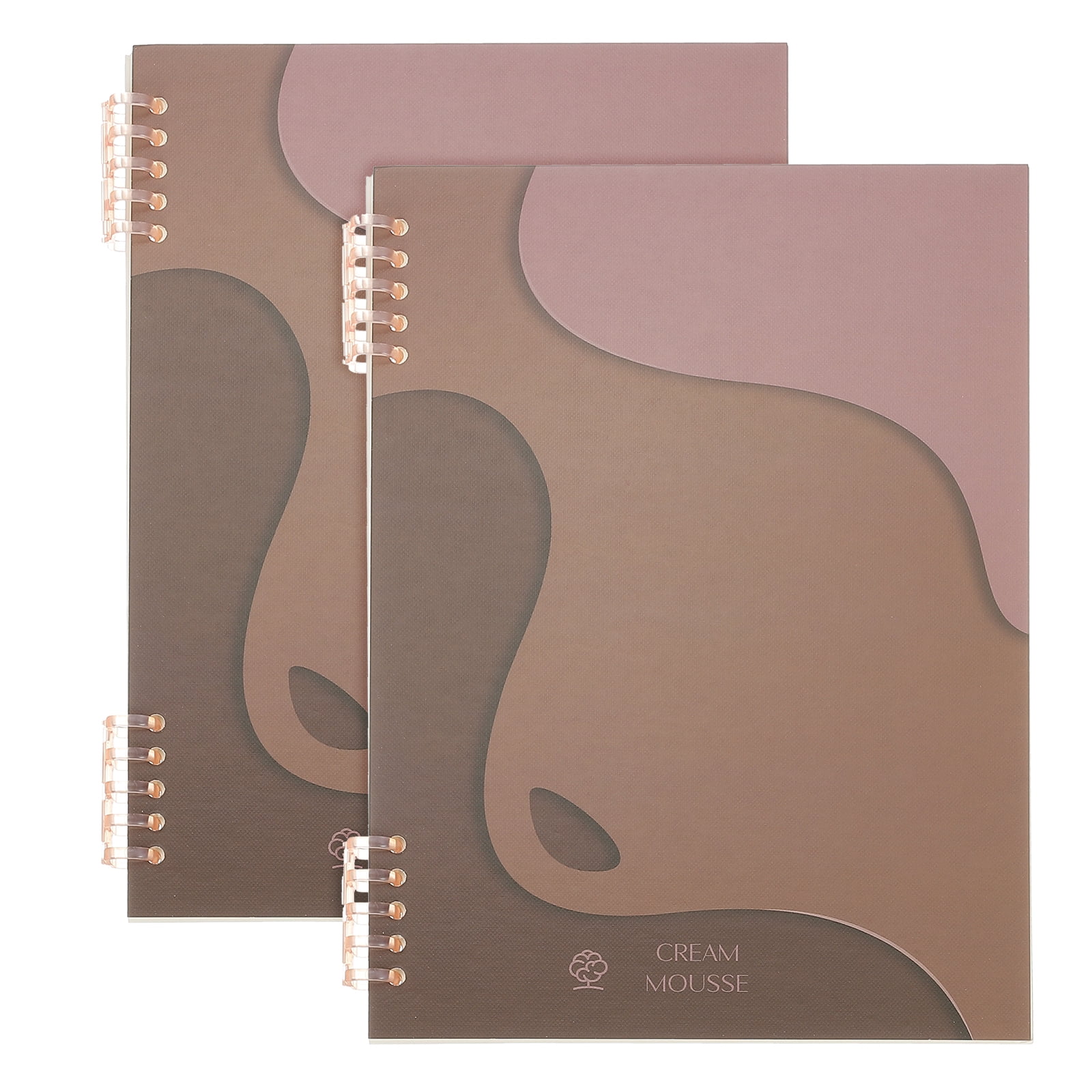 Uxcell 10"x7" Spiral Notebook, 2 Pcs Reusable Discbound Journal Binder ...