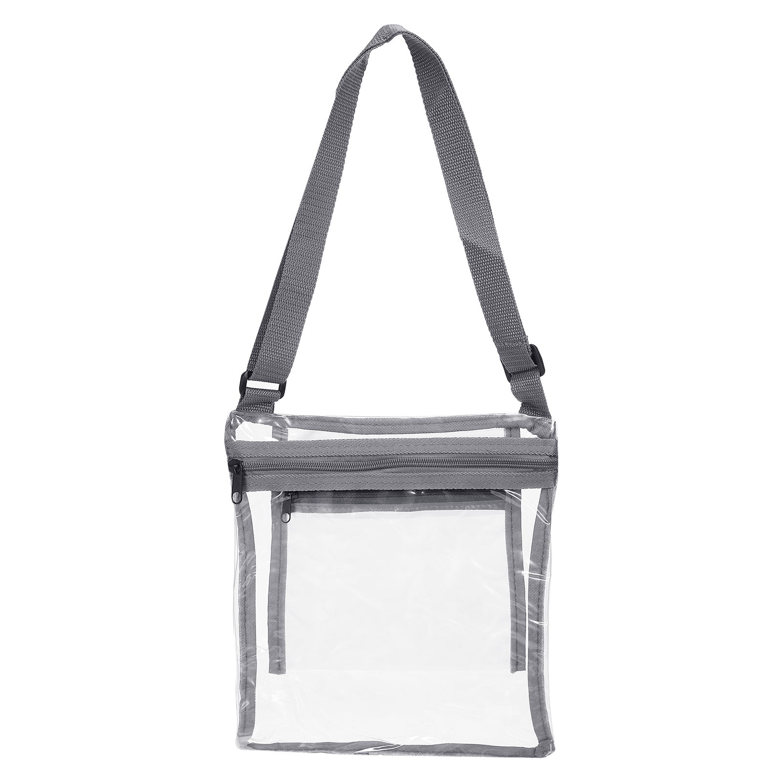 Uxcell 10"x9" Stadium Approved PVC Clear Crossbody Purse Bag with ...