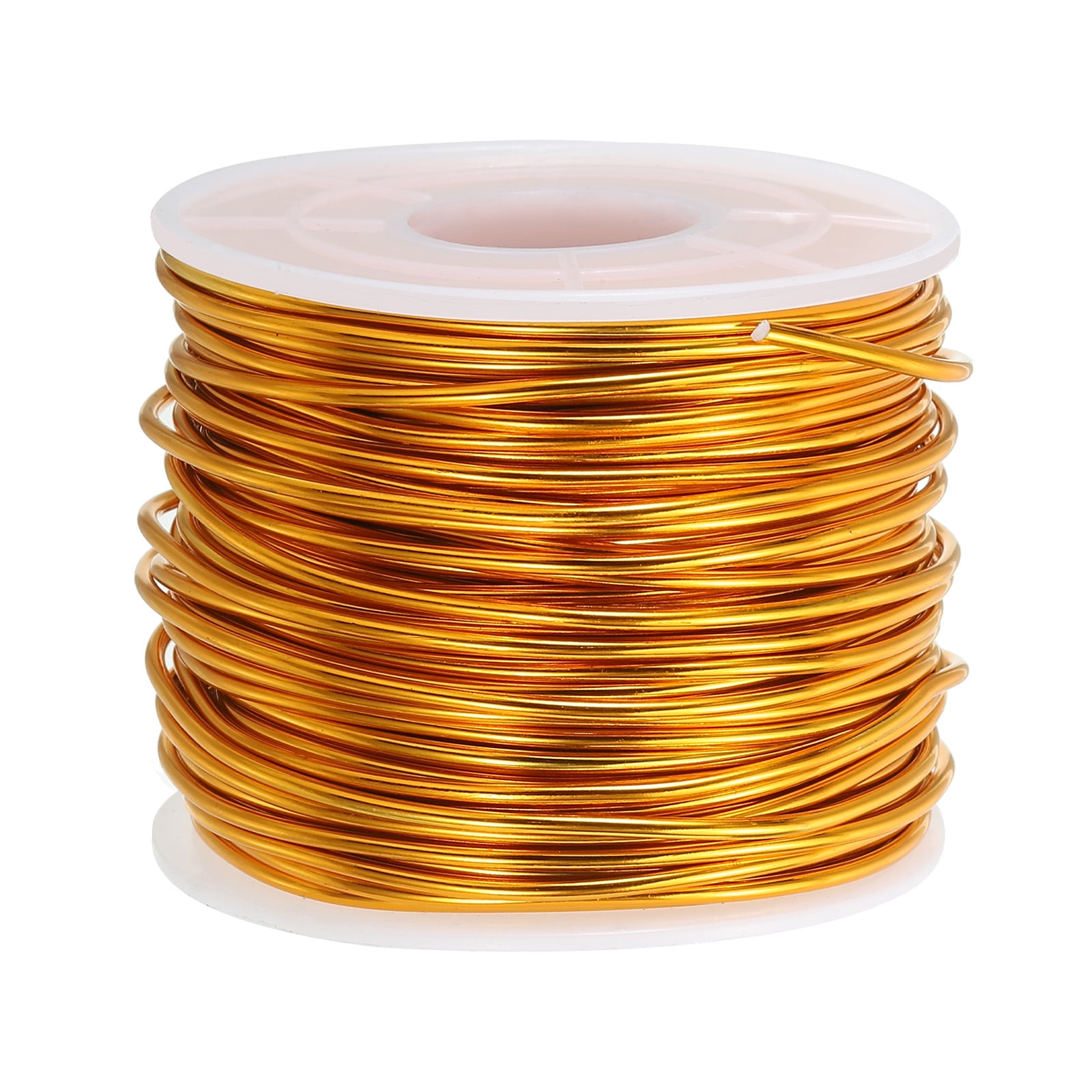 Uxcell 100 Feet Aluminum Craft Wire 1.5mm/15 Gauge Anodized Bendable Sculpting Aluminum Wire ...