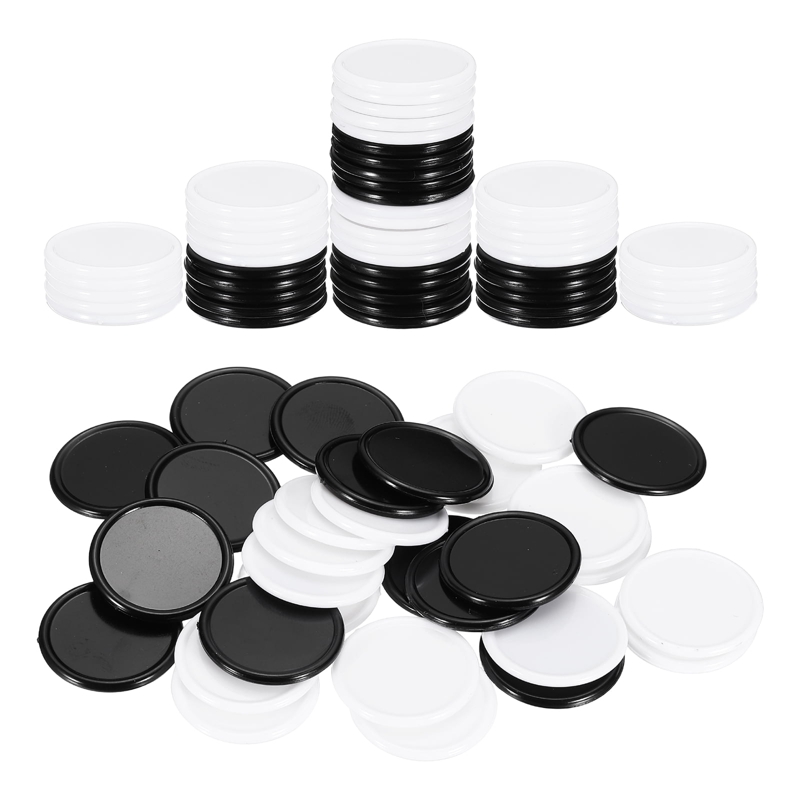 Uxcell 100 Pack 1 Inch Plastic Poker Chips, Mini Bingo Chips Learning ...