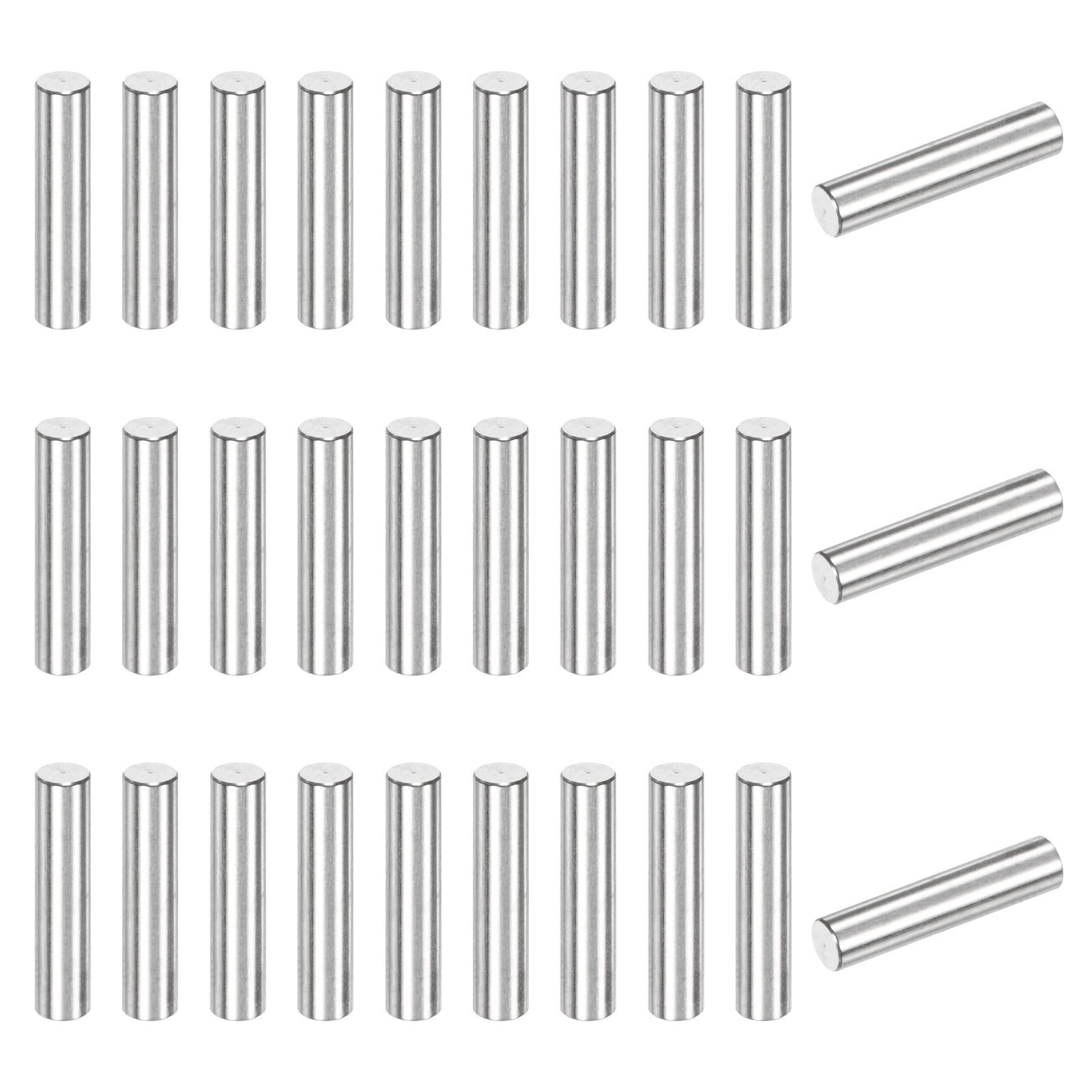Uxcell 100-Pack 2.5 x 12mm Dowel Pin, 304 Stainless Steel Support Pin ...