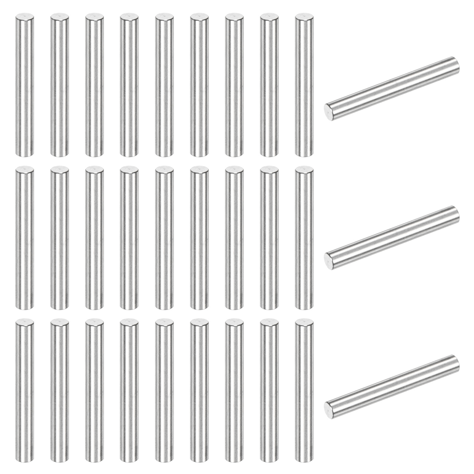 Uxcell 100-Pack 2.5 x 20mm Dowel Pin, 304 Stainless Steel Support Pin ...