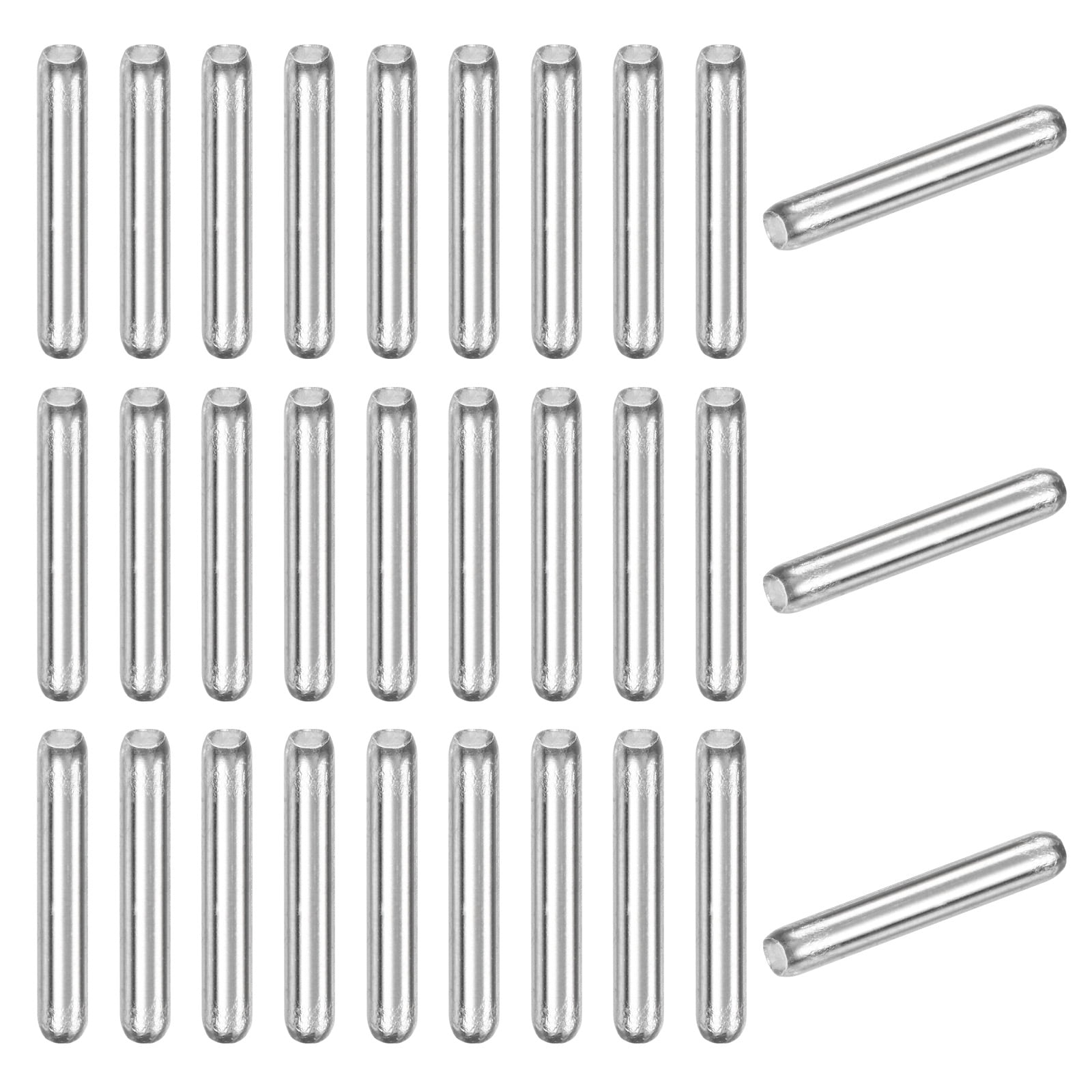 Uxcell 100-Pack 3 x 20mm Dowel Pin, 304 Stainless Steel Support Pin ...