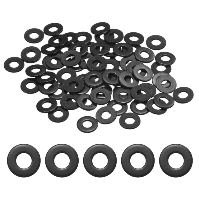 Uxcell 100-Pack 6# Flat Washers, 3/8" OD 304 Stainless Steel Washers ...