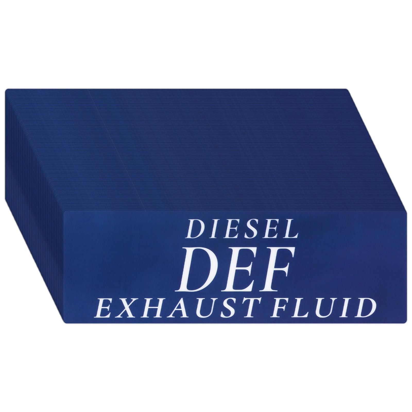 Uxcell 100-Pack Blue Diesel DEF Exhaust Fluid Sticker, 6x2" DEF Label ...