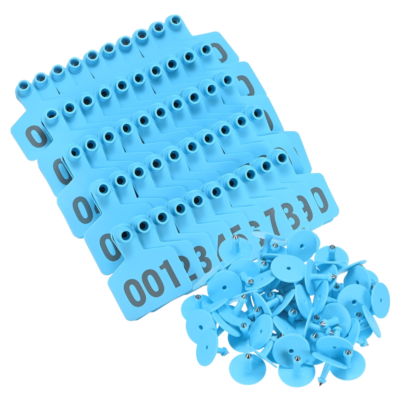 Uxcell 100-Pack Cattle Ear Tags, Numbered 001-100, TPU Material Large ...