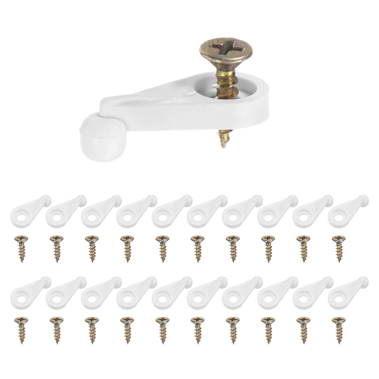 Uxcell 100 Pack Glass Retainer Clips with Screw 4mm Ball Type for ...