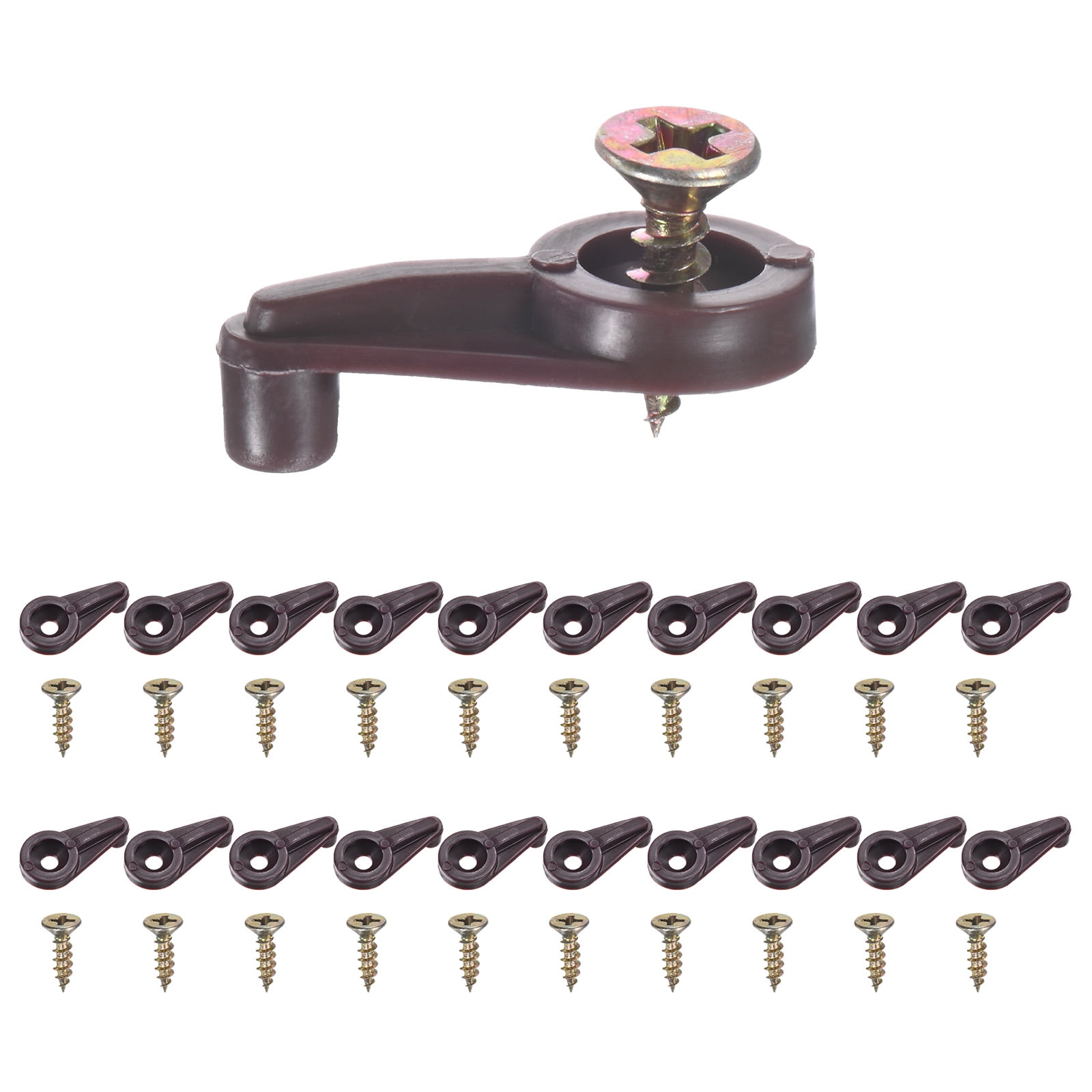 Uxcell 100 Pack Glass Retainer Clips with Screw 4mm Cylindrical for ...