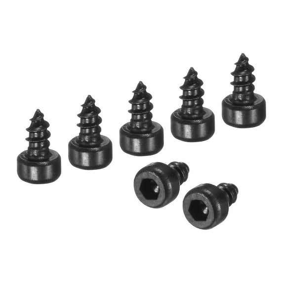 Uxcell 100 Pack Hex Socket Head Screws, M2x4mm Stainless Steel Bolts ...