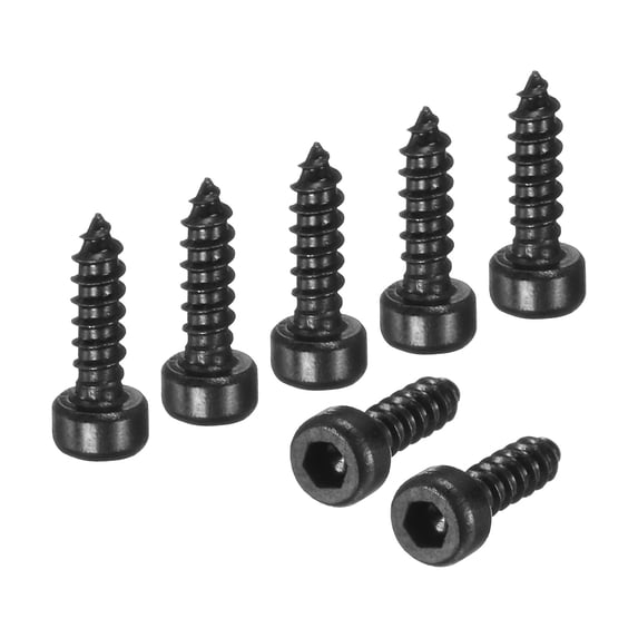 Uxcell 100 Pack Hex Socket Head Screws, M2x6mm Stainless Steel Bolts ...