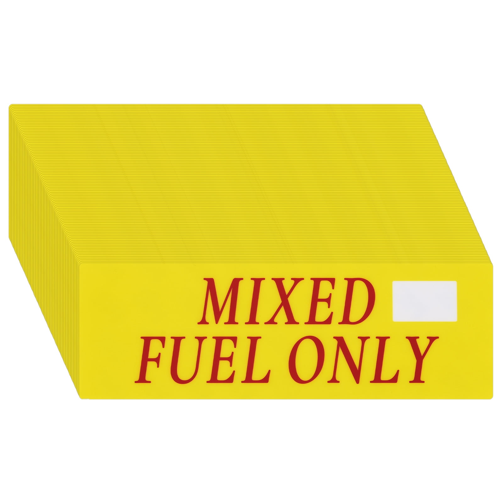 Uxcell 100-Pack Mixed Fuel Only Sticker, 6x2" Waterproof Gas Can ...