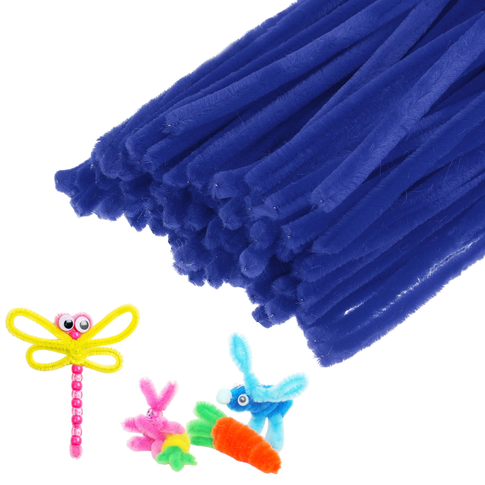 Uxcell 100-Pack Pipe Cleaners Craft, 11.8" Chenille Stems for Art ...