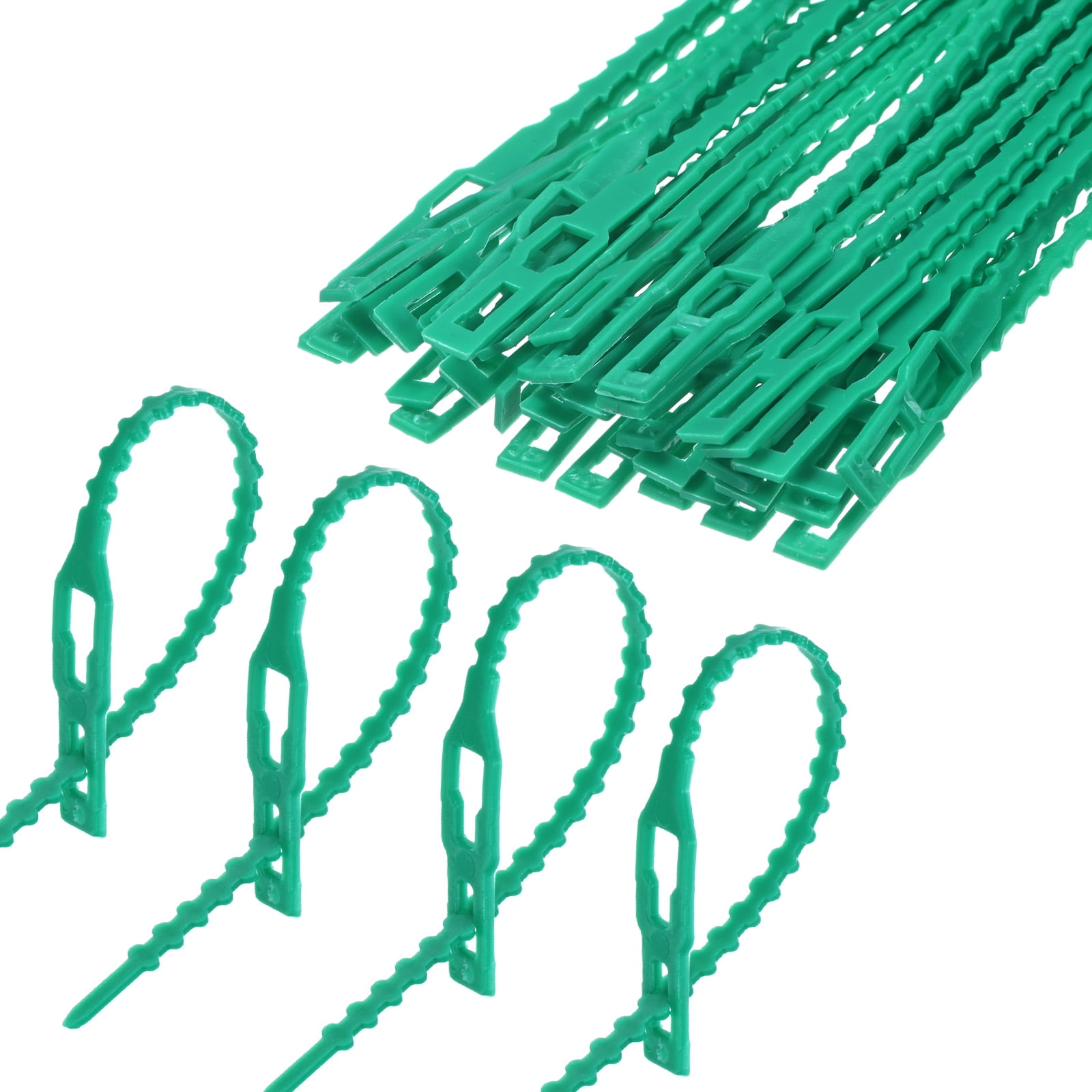 Uxcell 100-Pack Plant Twist Ties 4.5 Inch Plastic Twist Ties Adjustable ...