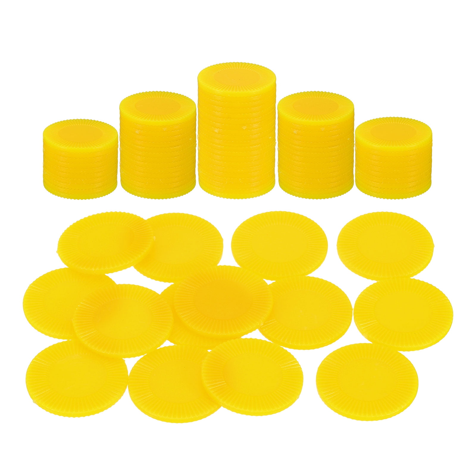 Uxcell 100 Pack Plastic Poker Chips, 0.9 Inch Mini Bingo Chips Learning ...