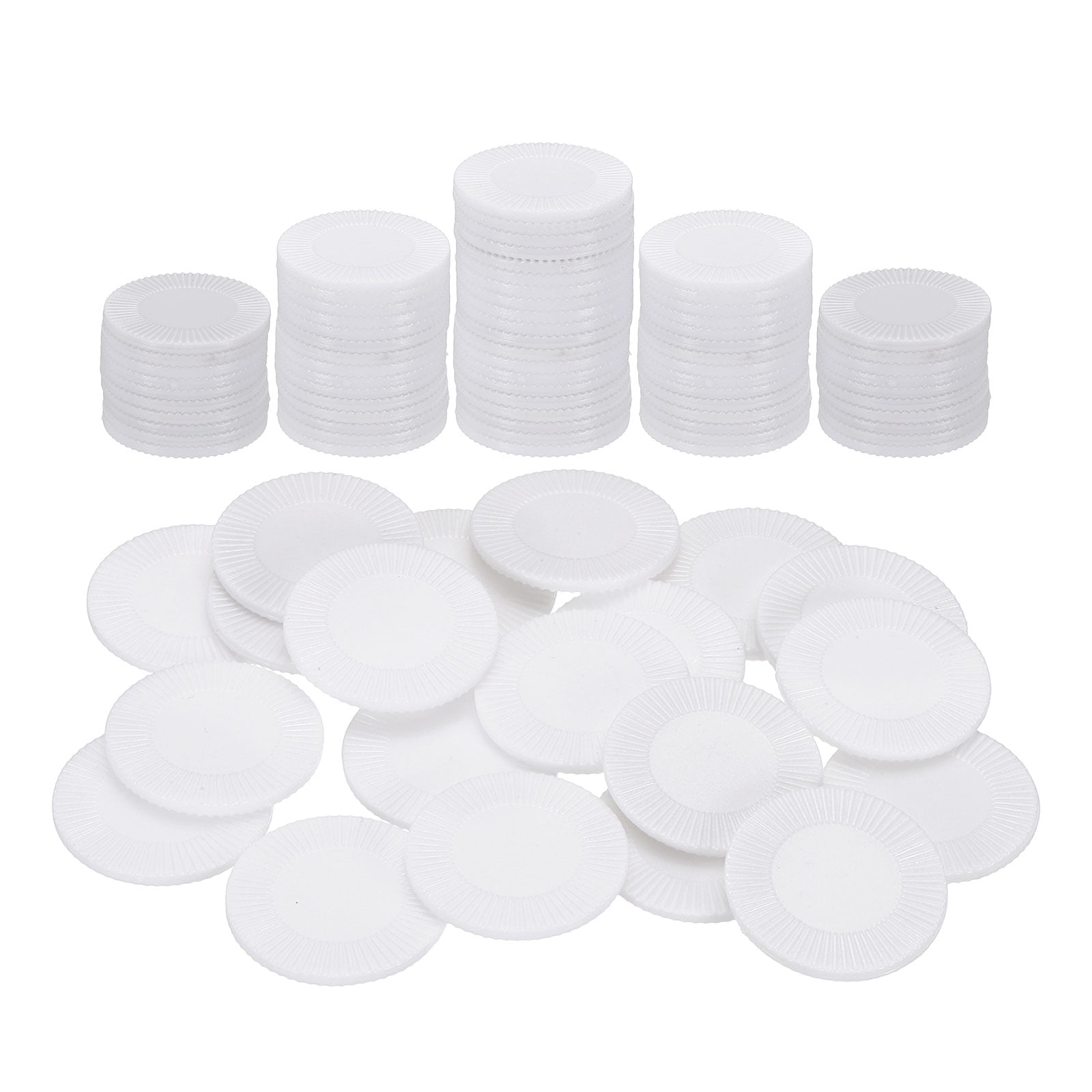 Uxcell 100 Pack Plastic Poker Chips, 0.9 Inch Mini Bingo Chips Learning ...