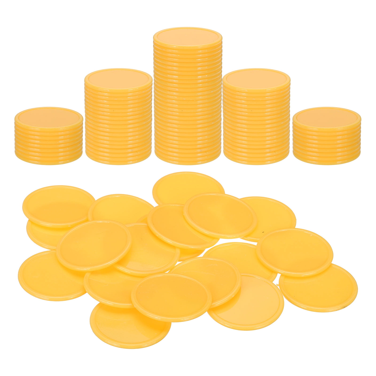 Uxcell 100 Pack Plastic Poker Chips, 1.5 Inch Learning Counters ...