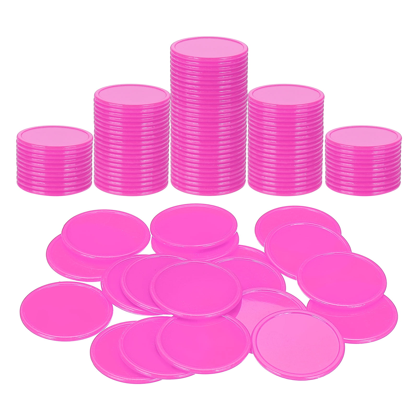 Uxcell 100 Pack Plastic Poker Chips, 1.5 Inch Learning Counters ...