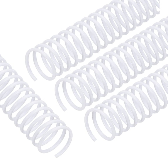 Uxcell 100 Pack Plastic Spiral Binding Coils, 14mm(9/16") Binding Coils ...