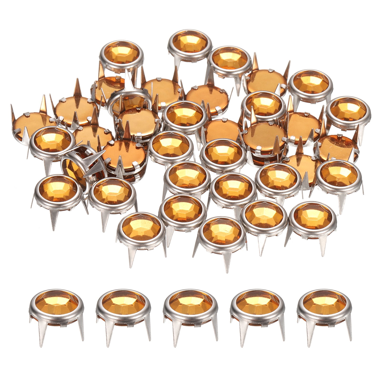 Uxcell 100-Pack Spike Cone Studs 6x6 mm Plastic with Hole for Garments ...